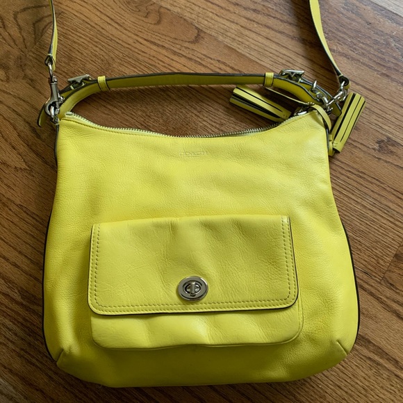 Coach | Bags | Coach Cross Body Bag In Yellow Leather | Poshmark